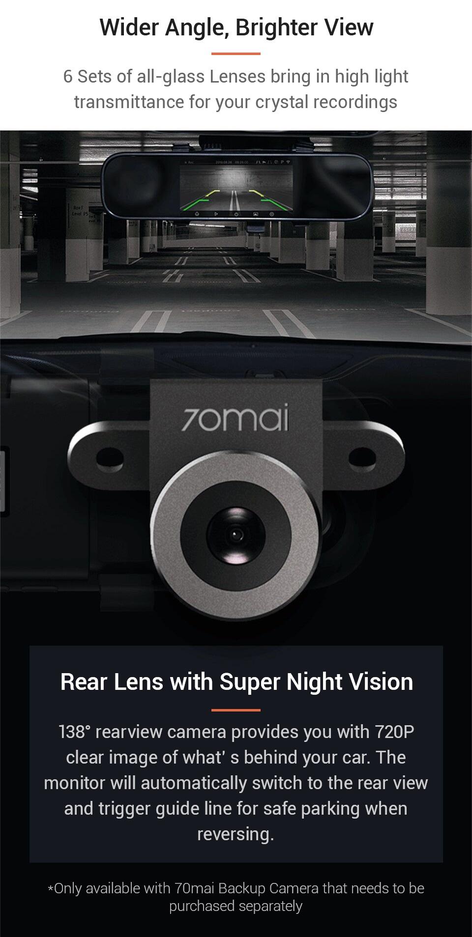 Xiaomi 70mai Car Reversing Camera | Multicom